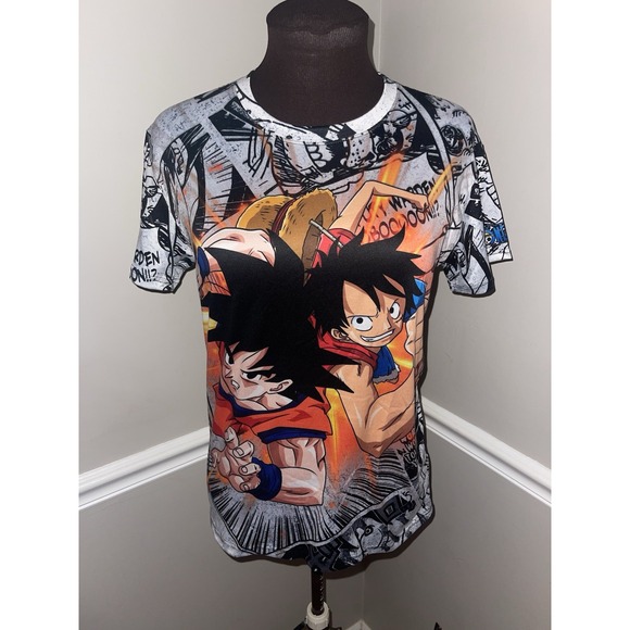 Marvel | Shirts | Goku Dragon Ball Super Luffy One Piece Anime Marvel ...